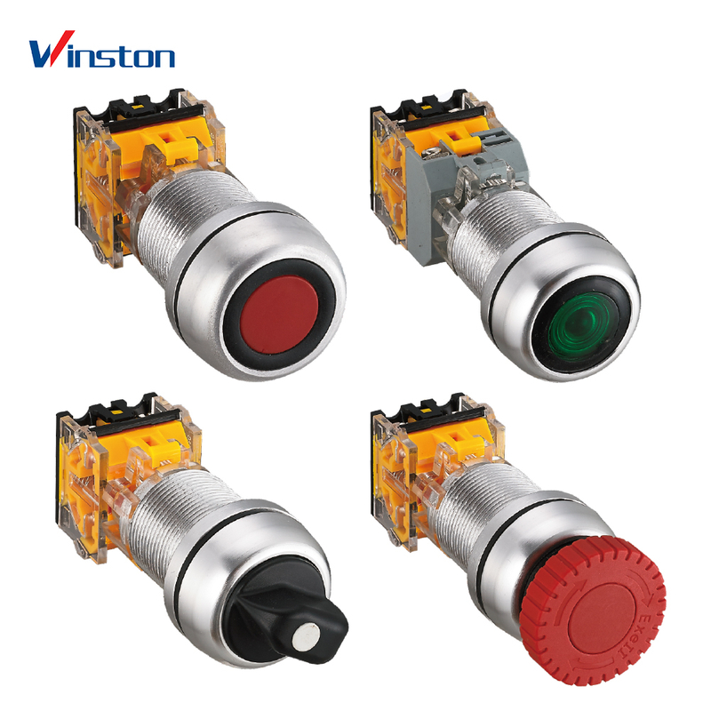 WST-E11X2 WST-E20X3 1NC 1NO 2NO Board Back Type Selector Button Explosion-Proof Push Button ...