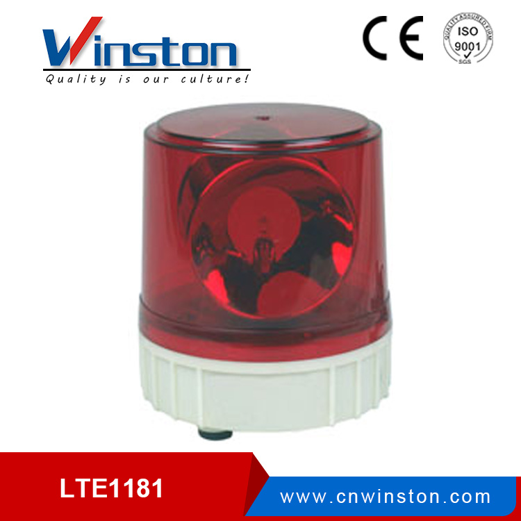 LTD-1181 red bulb rotary warning light (Φ180) DC12V 24V AC110V 220V ...