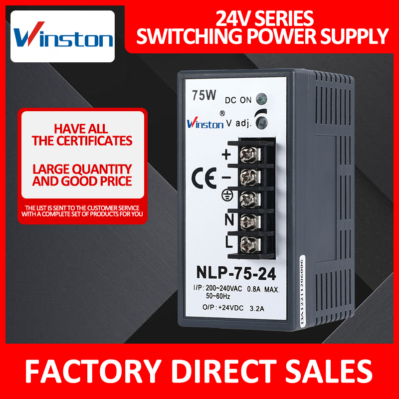 NLP-75 75W 12V 24V 5A 3A Intelligent Single Output Switching Power ...