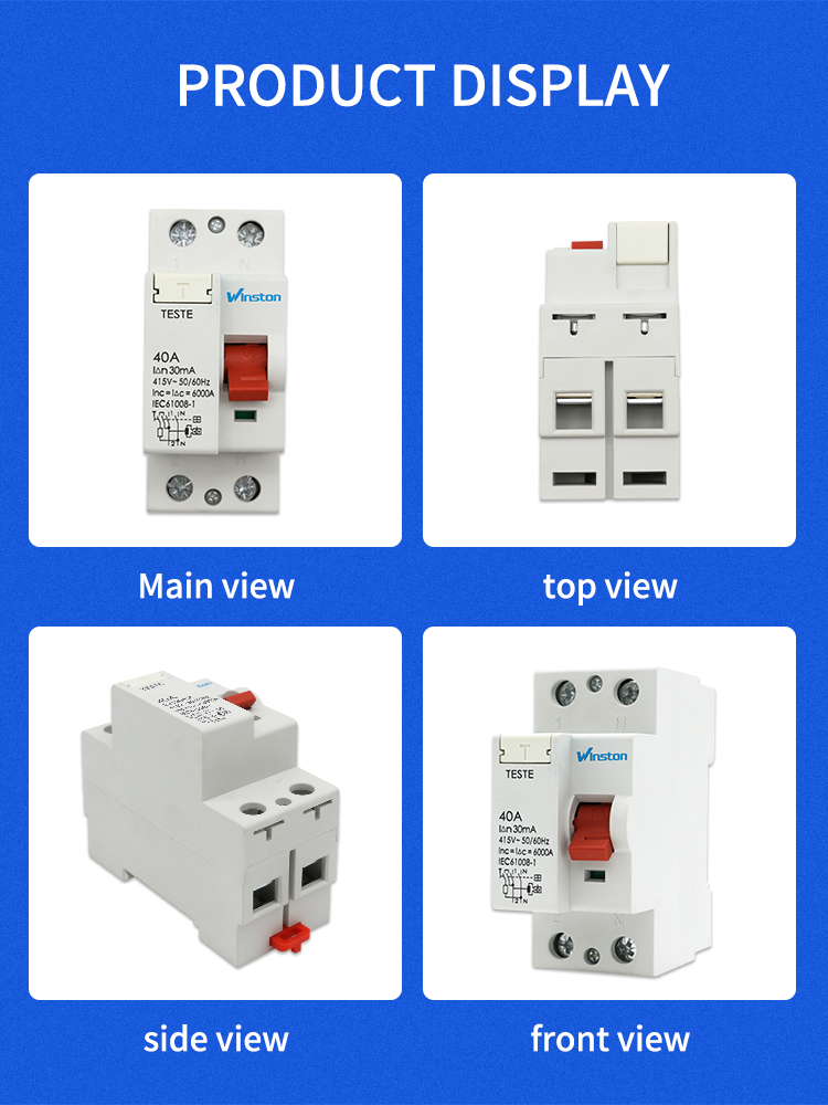 F362 2P 6-100A 230V 30MA 10MA RCCB Mini Leakage Circuit Breaker - Buy ...