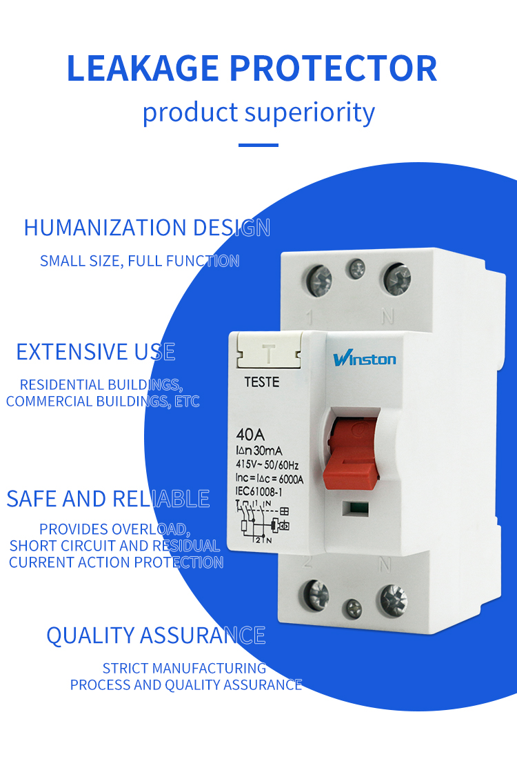F362 2P 6-100A 230V 30MA 10MA RCCB Mini Leakage Circuit Breaker - Buy ...